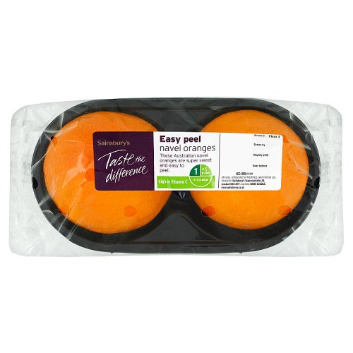 Sainsbury's Taste the Difference Easy Peel Navel Oranges x 2 | Really ...