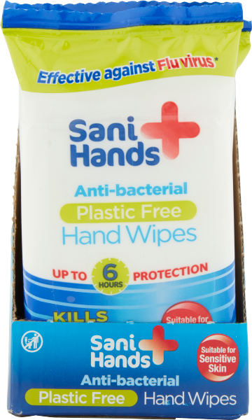 Sani Hands 12 Anti-Bacterial Hand Wipes | Really Good Culture