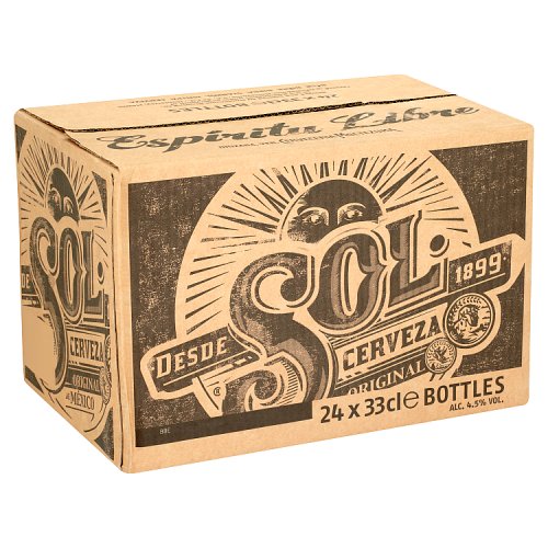 Sol Original Lager Beer 24 x 330ml Bottles | Really Good Culture