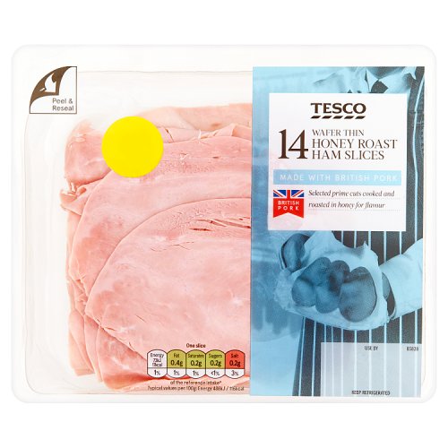 Tesco 14 Wafer Thin Honey Roast Ham Slices 210g | Really Good Culture