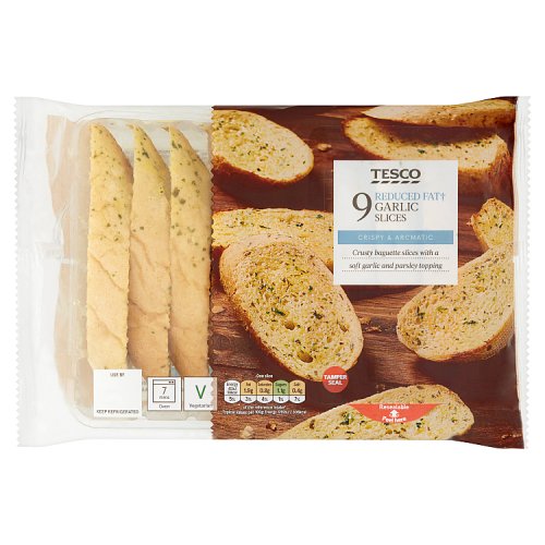 Tesco 9 Reduced Fat Garlic Slices 290g | Really Good Culture