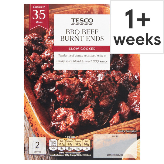 Tesco Bbq Beef Burnt Ends 360g Really Good Culture