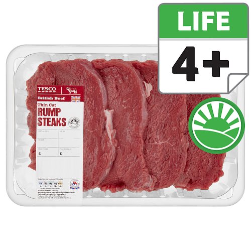 Tesco British Beef Thin Cut Rump Steaks | Really Good Culture