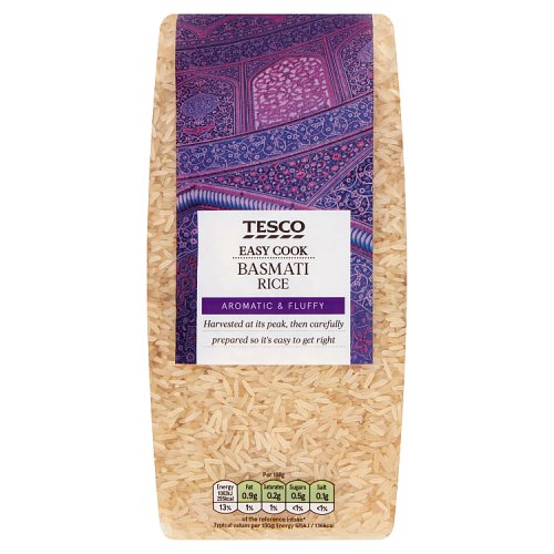Tesco Easy Cook Basmati Rice 1Kg | Really Good Culture
