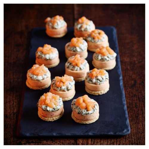 Tesco Finest 12 Scottish Smoked Salmon Cheesecake Canapes | Really Good ...