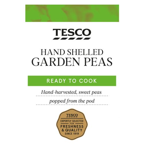 Tesco Hand Shelled Garden Peas 80g | Really Good Culture