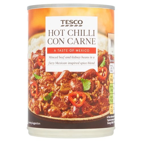 Tesco Hot Chilli Con Carne 400G | Really Good Culture