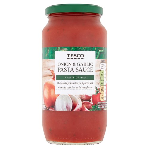Tesco Onion & Garlic Pasta Sauce 500g | Really Good Culture
