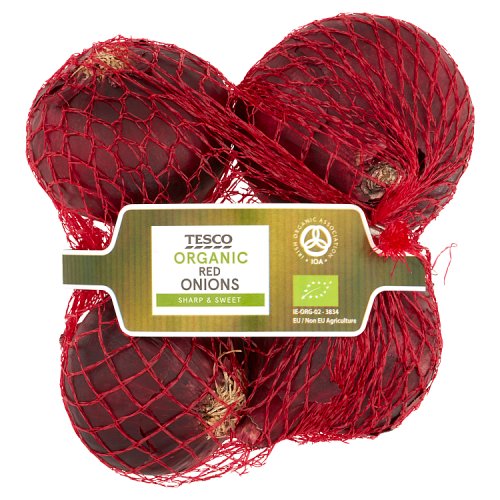 Tesco Organic Red Onions 500g | Really Good Culture