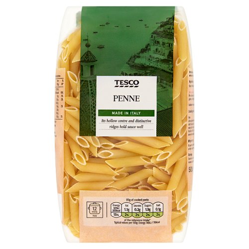 Tesco Penne Pasta Quills 500G | Really Good Culture