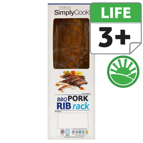 Tesco Simply Cook BBQ Pork Rib Rack | Really Good Culture