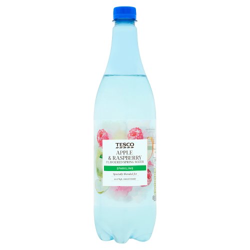 Tesco Sparkling Water Apple & Raspberry 1L | Really Good Culture