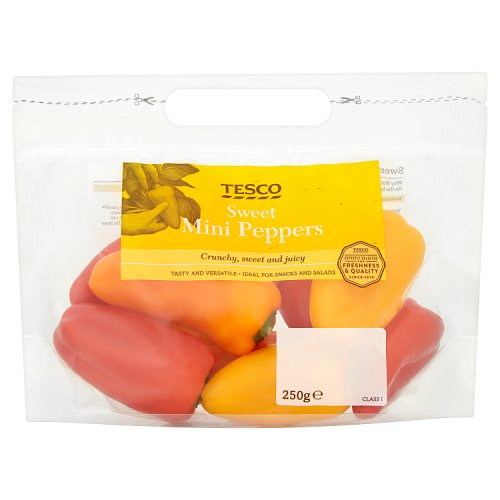 Tesco Sweet Mini Peppers 250g | Really Good Culture