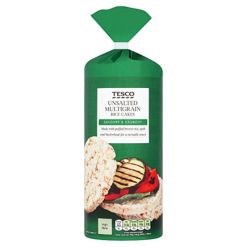 Tesco Unsalted Multigrain Rice Cakes 130g | Really Good Culture
