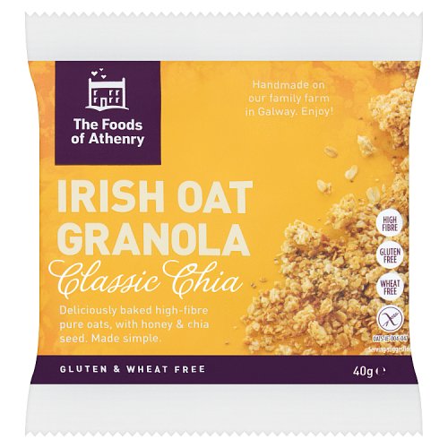 The Foods Of Athenry Irish Oat Granola Classic Chia 40g Really Good Culture
