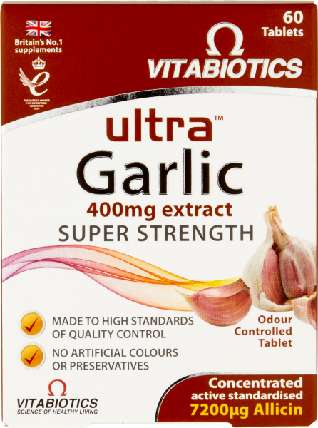 Vitabiotics Ultra Garlic 400mg Extract 60 Tablets | Really Good Culture
